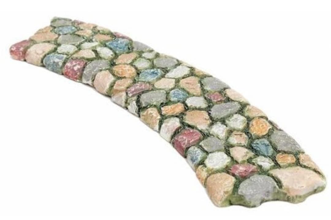 Cobblestone Curved Path, Fairy Garden Path, Mini Path, Miniature Stone ...