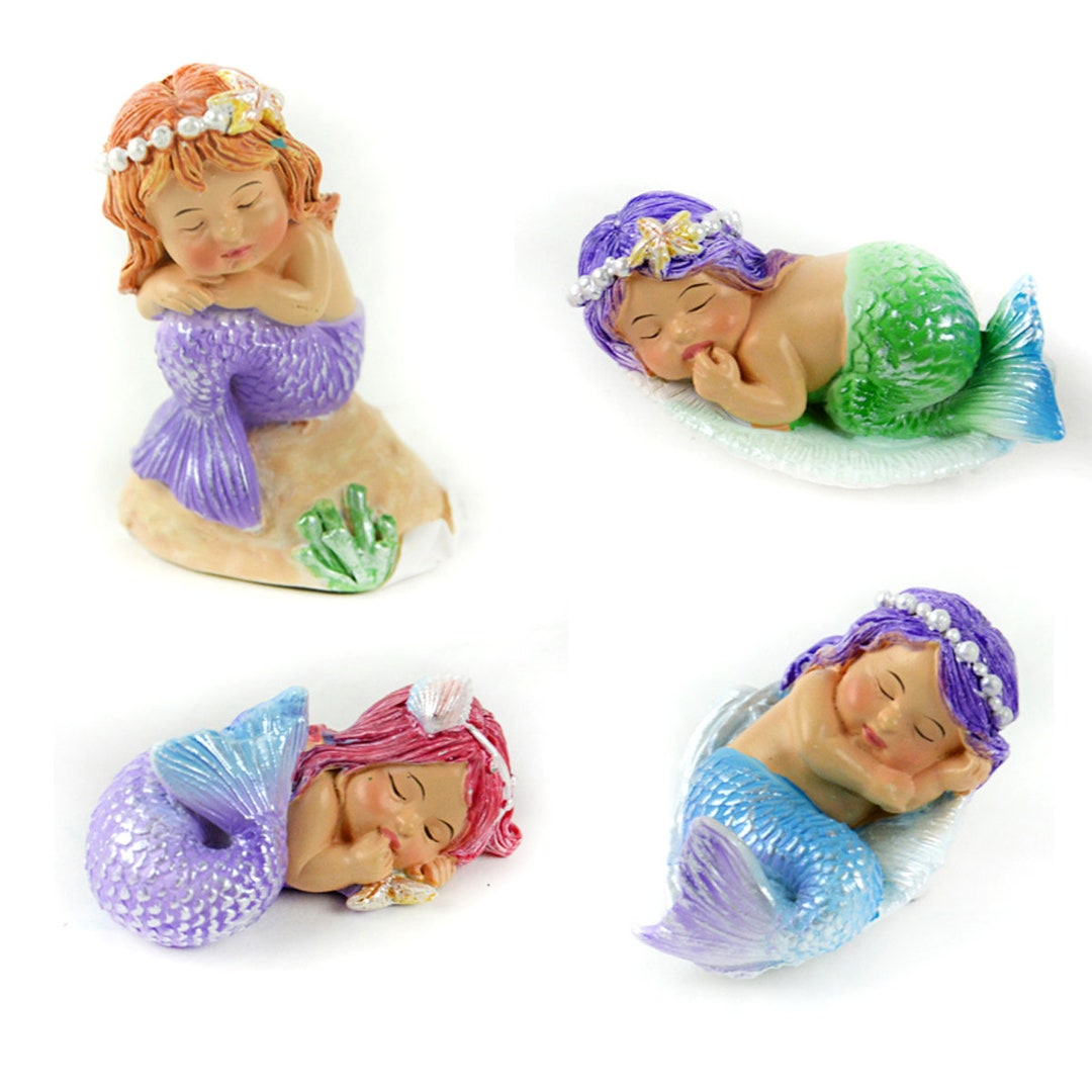 Sleeping Mermaids, Mini Mermaids, Miniature Mermaids, Fairy Garden ...