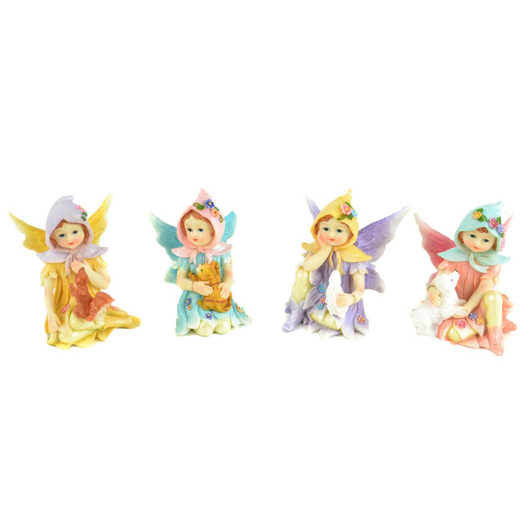 Caring Animal Fairies, Fairy Garden, Mini Fairies, Fairies With Animals ...