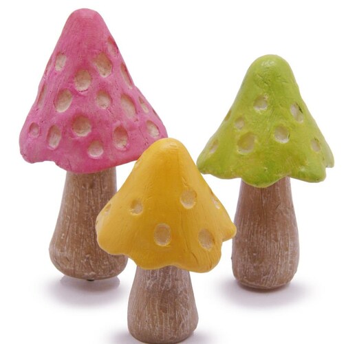 Glowing Mushrooms Fairy Garden Mushrooms Mini Mushrooms - Etsy