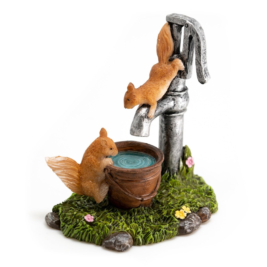 Mini Curious Squirrels, Fairy Garden Squirrels - Etsy
