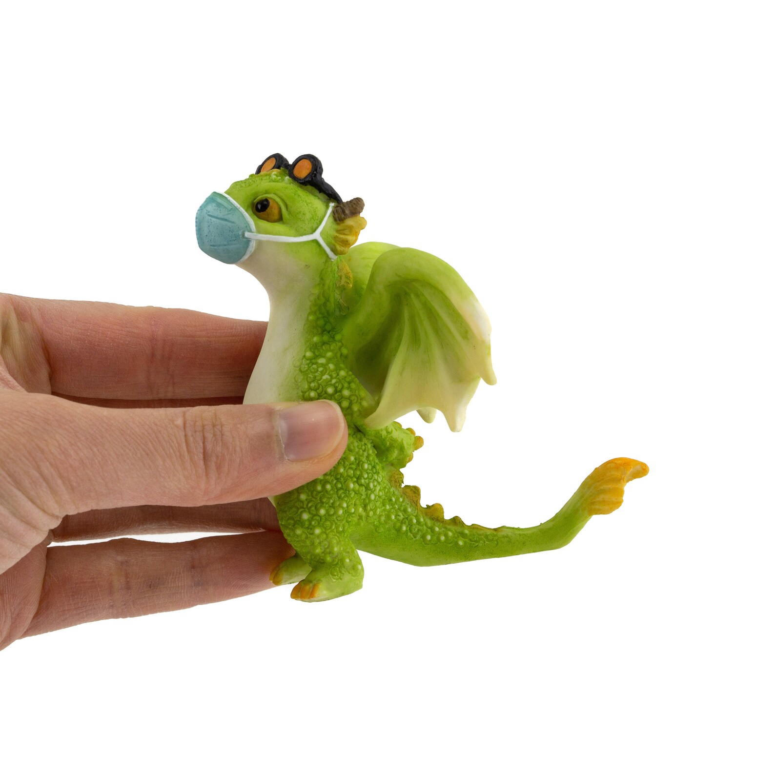 Rex the Green Dragon Mini Dragon Masked Dragon - Etsy