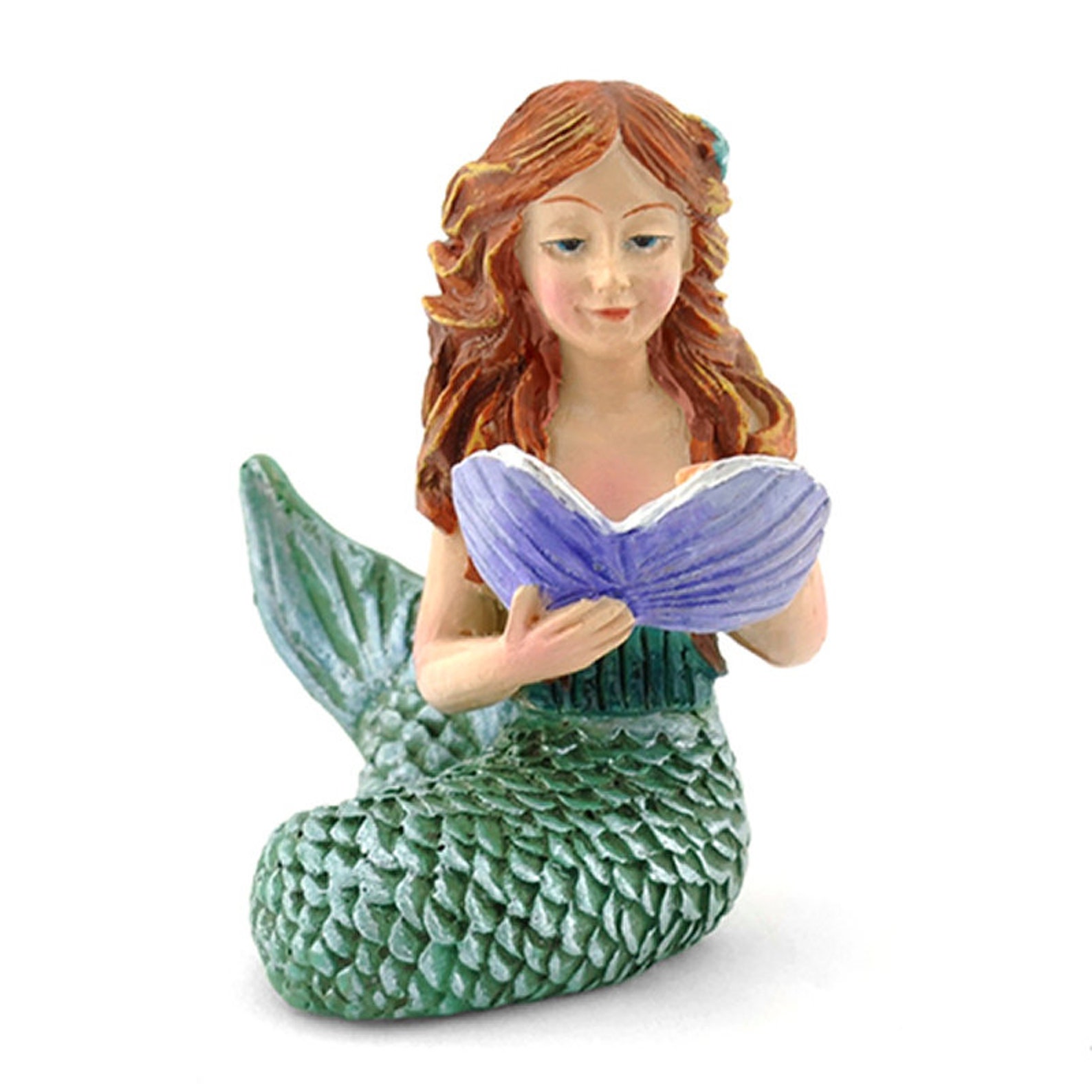 Mini Reading Mermaid Fairy Garden Mermaid Mini Mermaid - Etsy