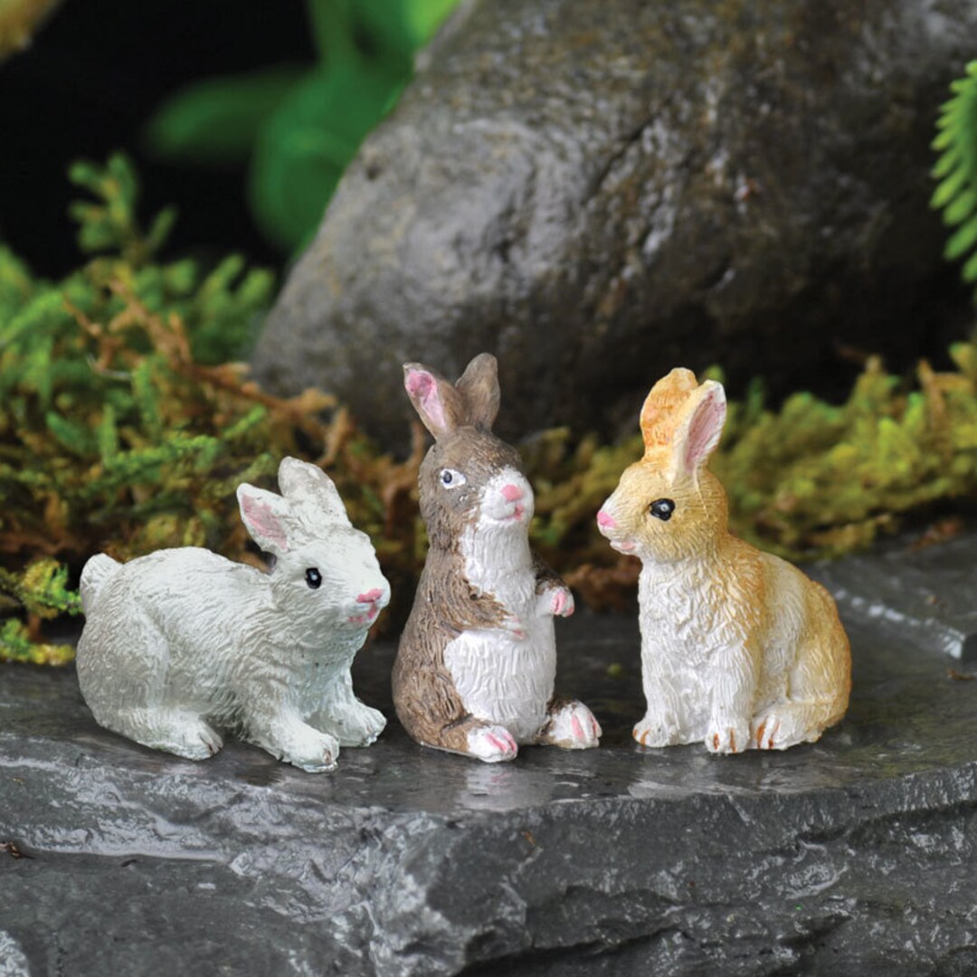Mini Bunnies, Miniature Rabbits, Fairy Garden Rabbits\ - Etsy