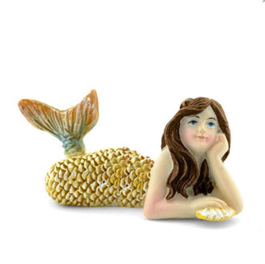 Mini Daydreaming Mermaid, Fairy Garden Mermaid, Mini Mermaid, Miniature ...