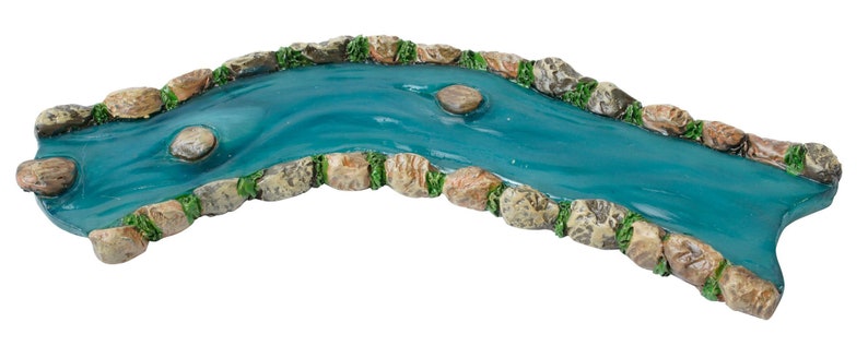 Curved River Fairy Garden River Mini River Miniature River - Etsy