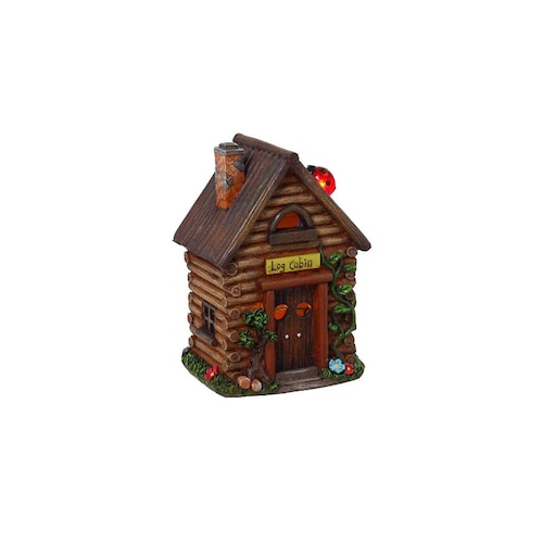 LED Log Cabin Fairy House Fairy House Fairy Cottage - Etsy