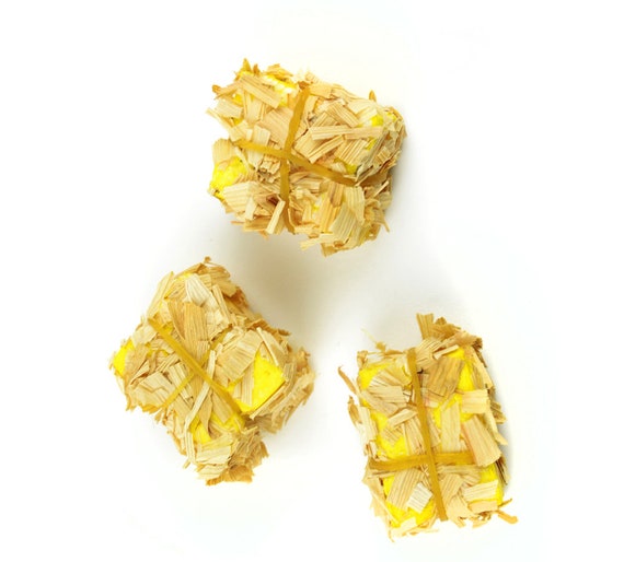 Mini Garden Straw Bales Miniature Straw Bales - Etsy