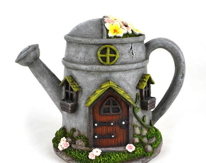Watering Can Fairy House, Fairy Garden Home - Etsy