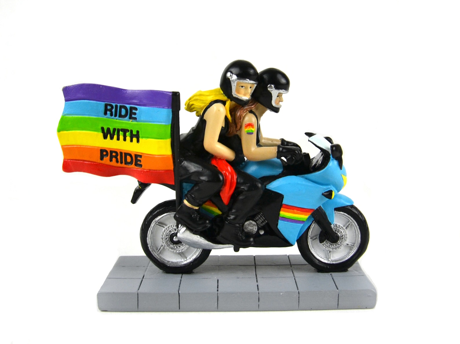 Pride Motorcyclers, Miniature Rainbow Motorcycle - Etsy