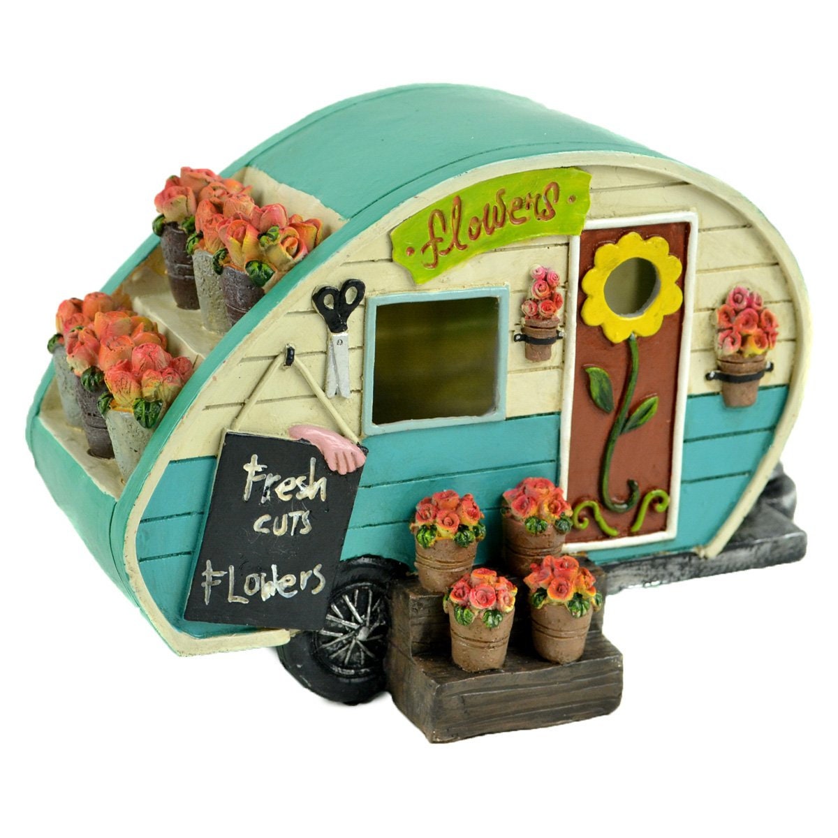 Fresh Cut Flower Trailer Fairy Garden Trailer Mini Trailer | Etsy