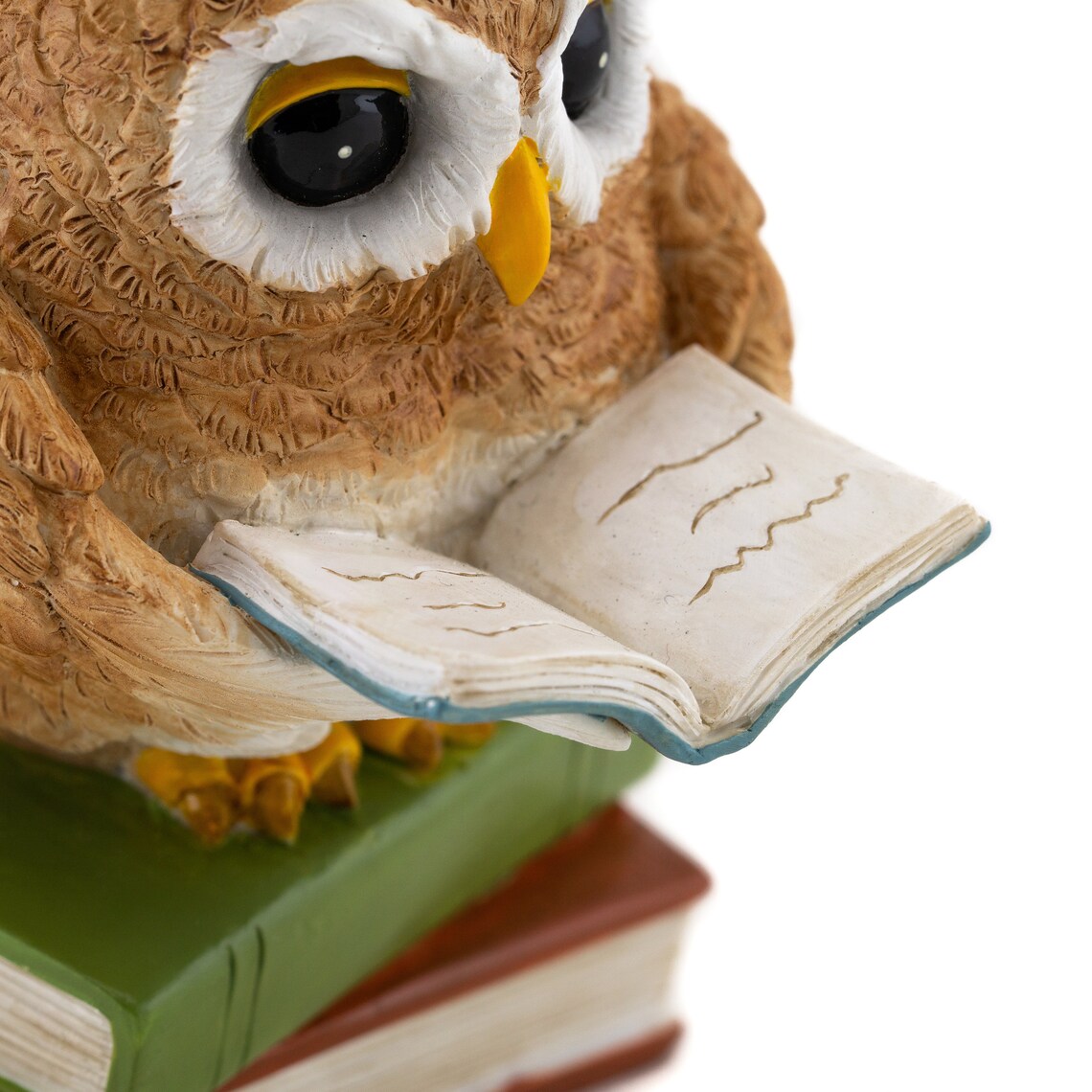 Owl Reading on Book Stack Fairy Garden Owl Miniature Owl - Etsy