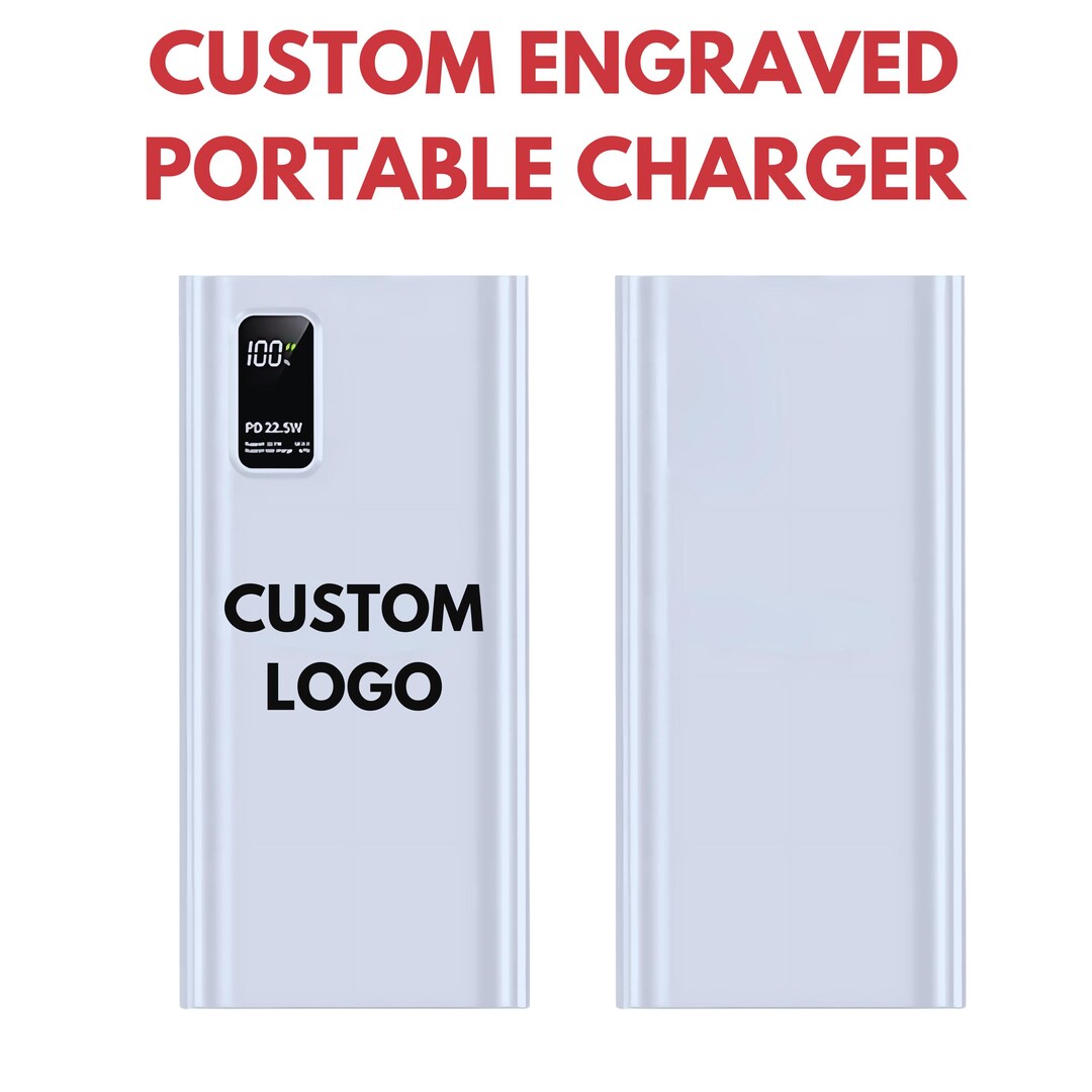 Custom Engraved Power Bank: 20,000 Mah Fast Charging Corporate Gift ...