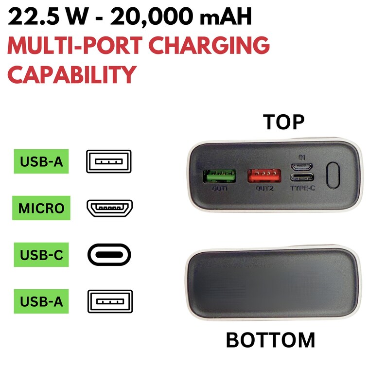 Custom Engraved Power Bank: 20,000 Mah Fast Charging Corporate Gift ...