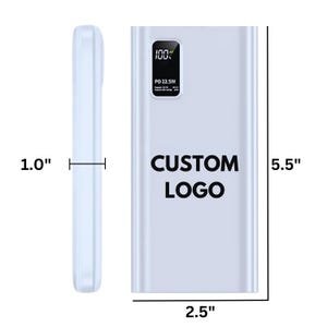 Custom Engraved Power Bank: 20,000 Mah Fast Charging Corporate Gift ...