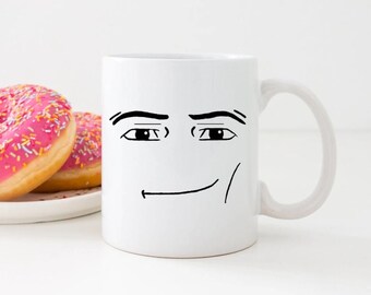 Roblox Man Face Cup - Etsy
