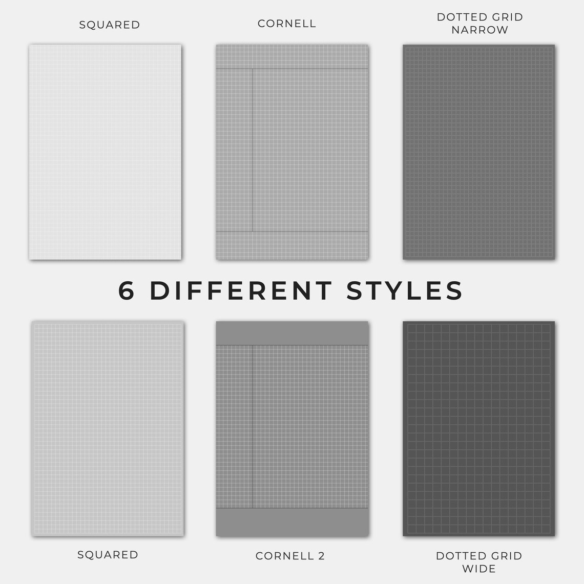 Goodnotes Templates US Letter Paper Grid Graph Squared - Etsy