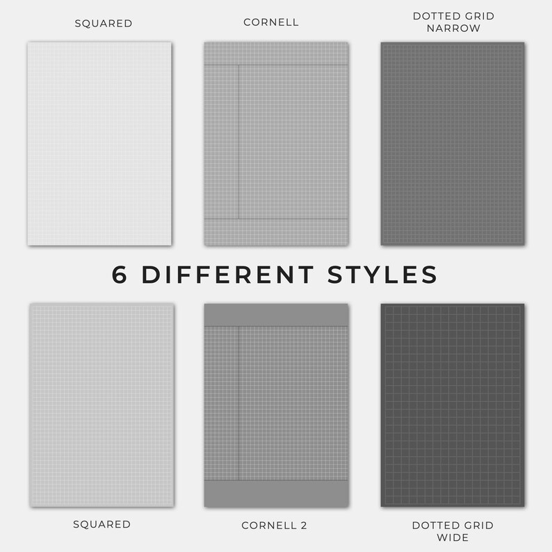 Goodnotes Templates US Letter Paper Grid Graph Squared - Etsy