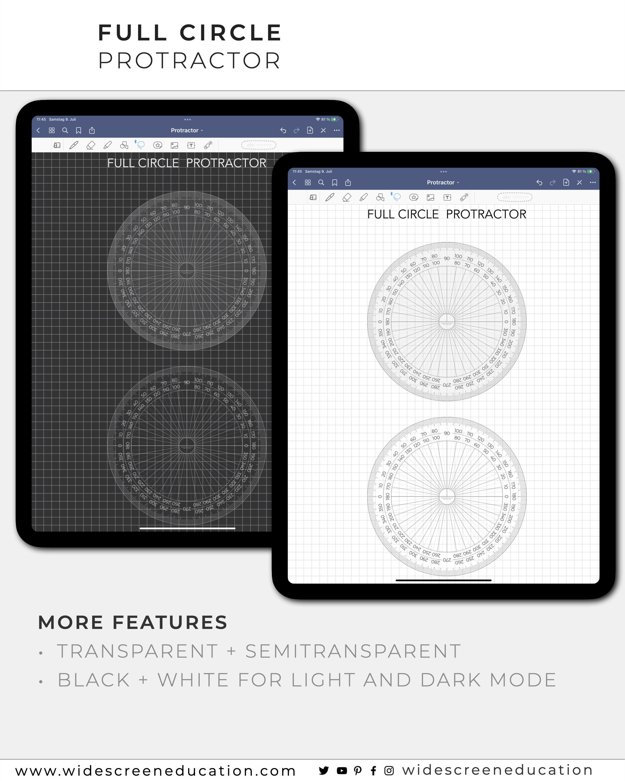 Full Circle Protractor