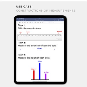 Rulers for Goodnotes Digital Tool Add-on Pixel Perfect Constructing and ...