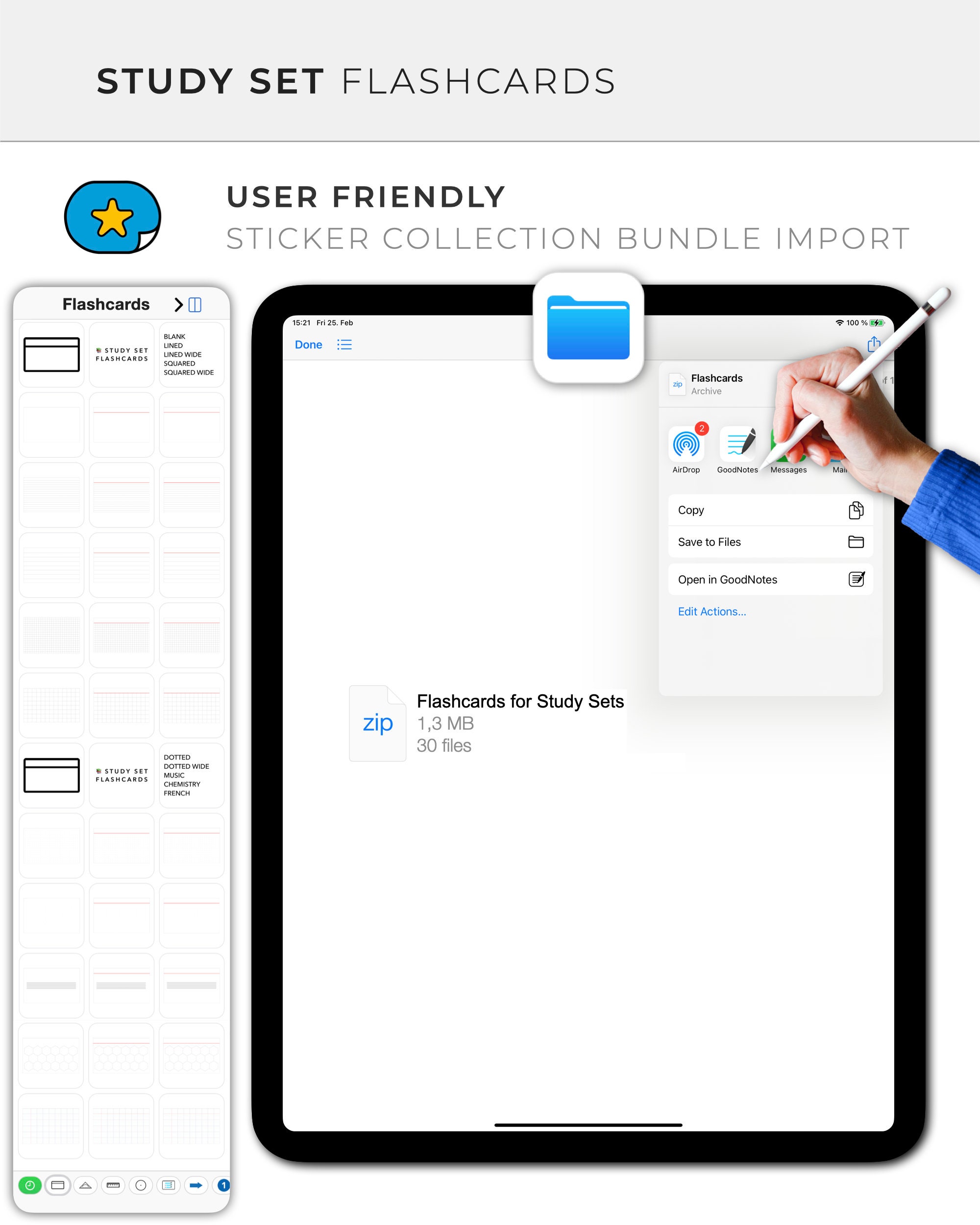 Goodnotes Digital Stickers: MAGIC STUDY SETS Color Editable - Etsy UK