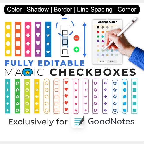 Goodnotes Digital Stickers: MAGIC STICKY NOTES Color - Etsy