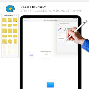 Goodnotes Digital Stickers: MAGIC STICKY NOTES | Color Editable ...