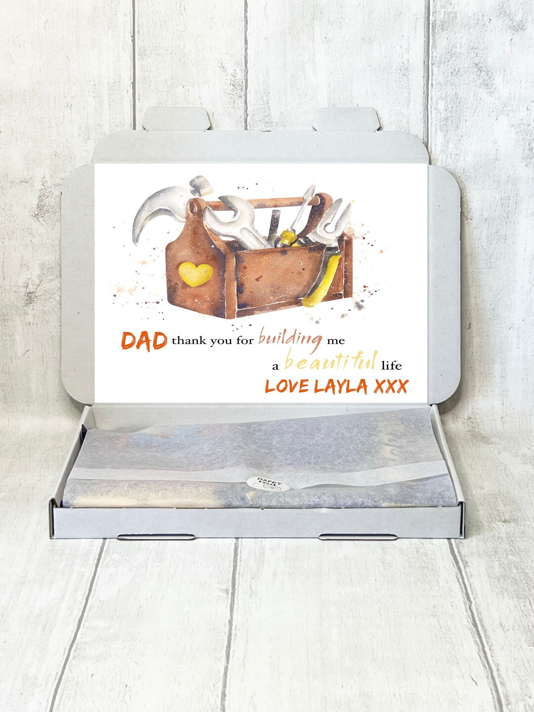 Dad Hamper, Personalised Treat Box, Dad Chocolate, Fathers Day ...