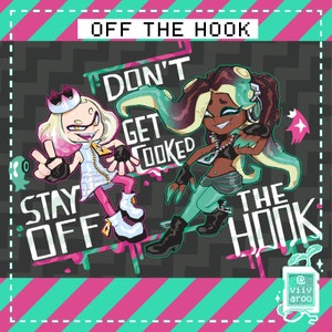 Splatoon A4 Art Prints - Squid Sisters - off the Hook - Deep Cut - Etsy