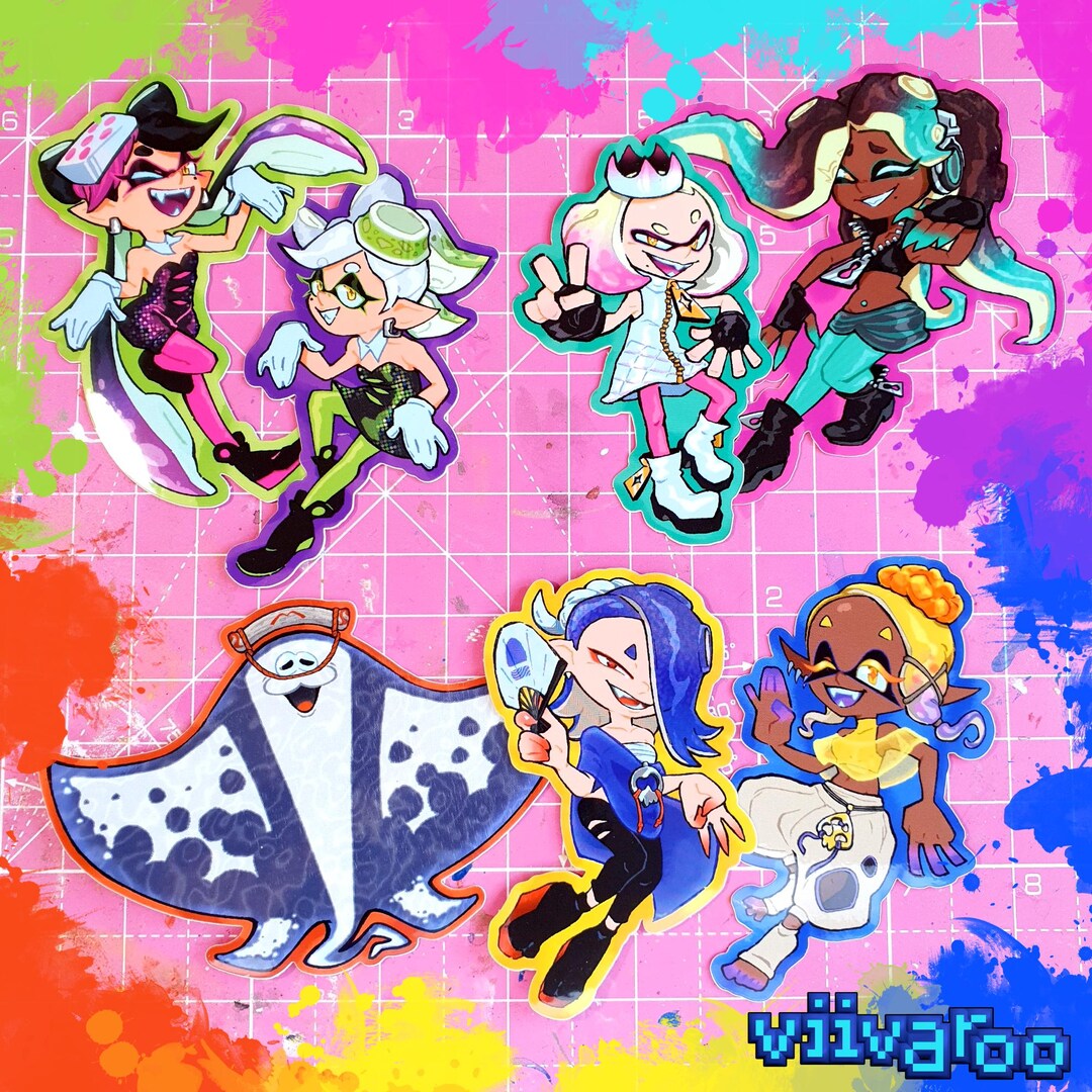 Splatoon Idol Stickers! Mix and Match! - Squid Sisters - off the Hook ...
