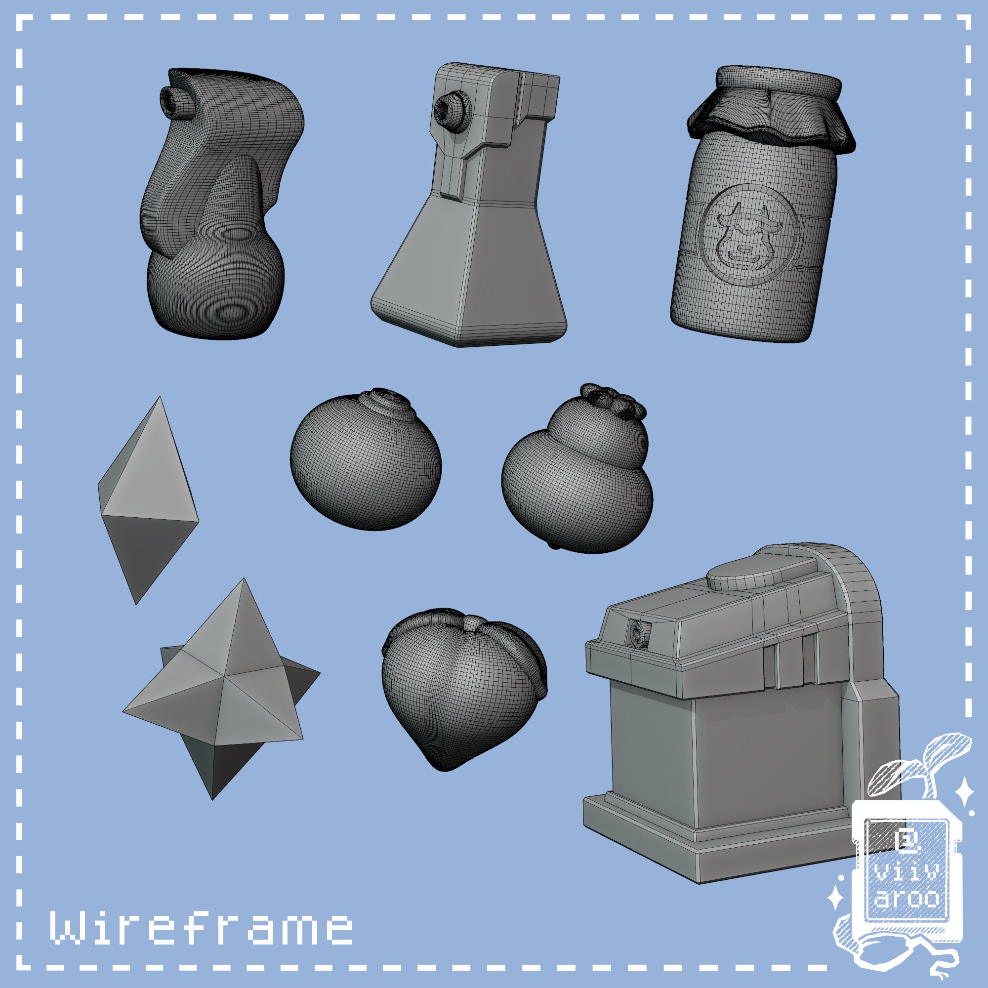 Pokemon Item Stls - 18 Items- for 3D Printing - Keyrings - Props ...