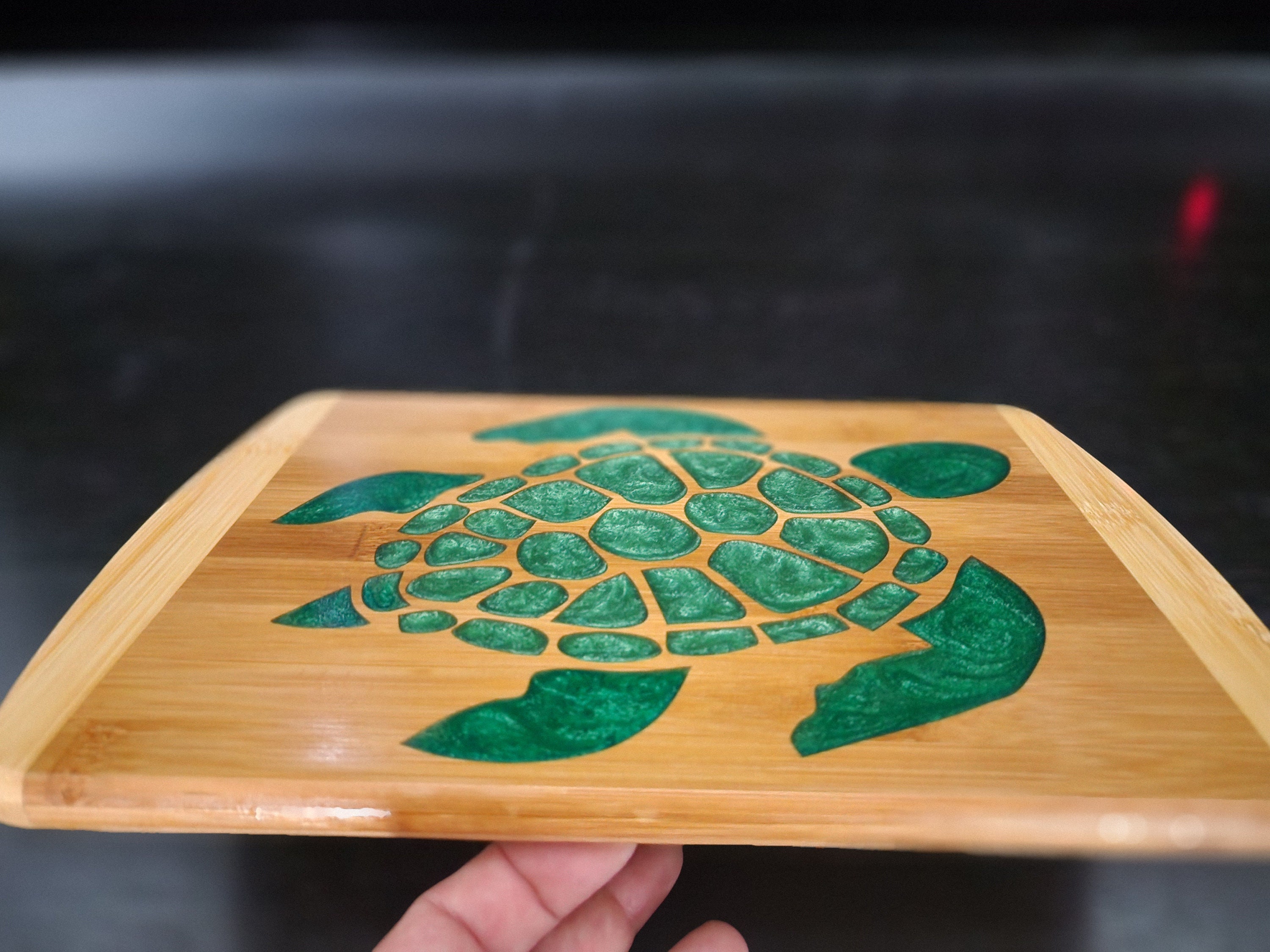 Turtle Cutting/serving Board.cnc Cut and Epoxy-resin Filled - Etsy