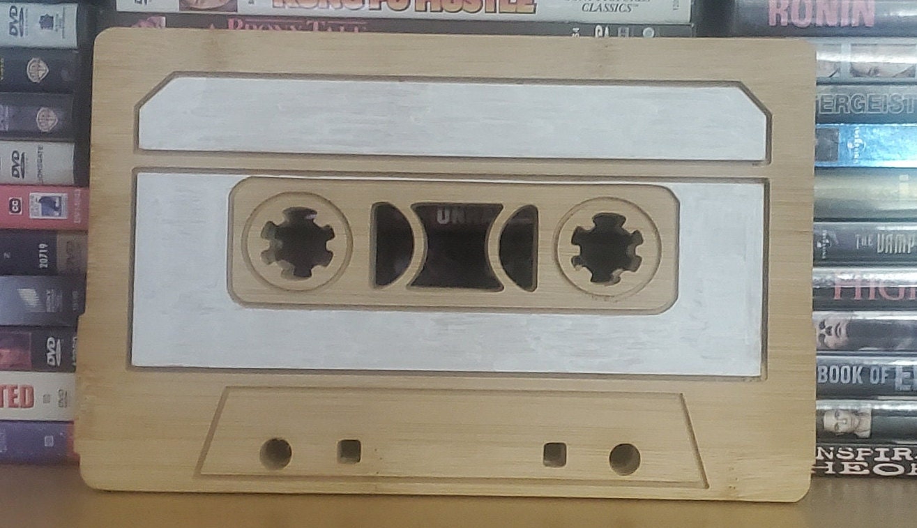 Cassette Wall Art, Wood, Engraved - Etsy