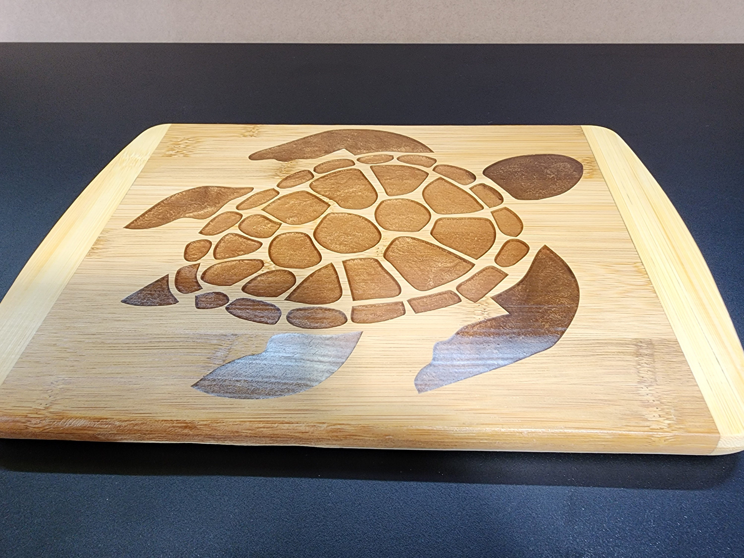 Turtle Cutting/serving Board.cnc Cut and Epoxy-resin Filled..set up to ...