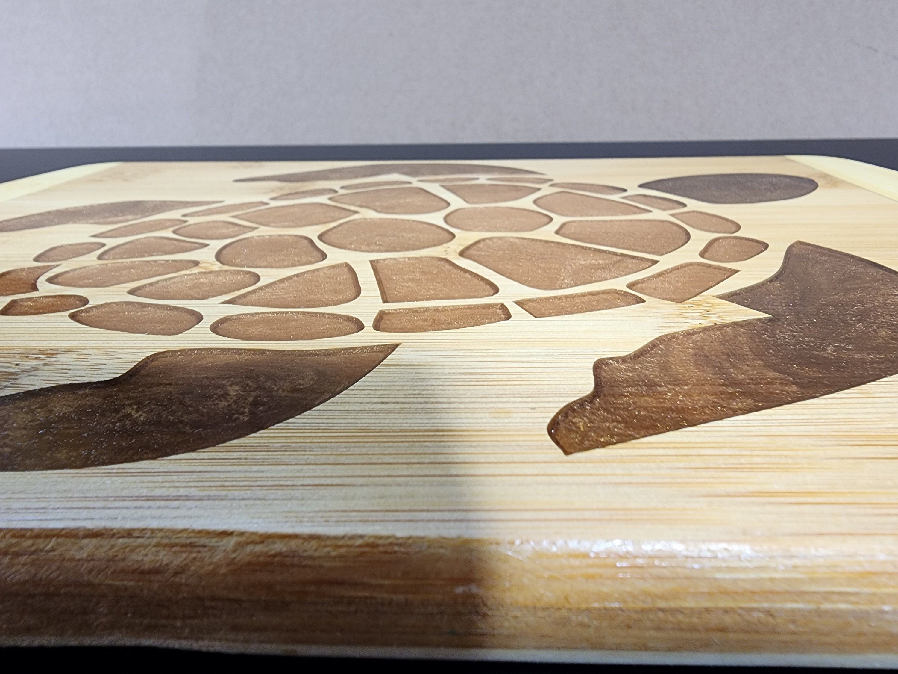 Turtle Cutting/serving Board.cnc Cut and Epoxy-resin Filled..set up to ...