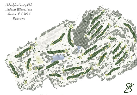 Philadelphia Country Club Golf Course | Etsy