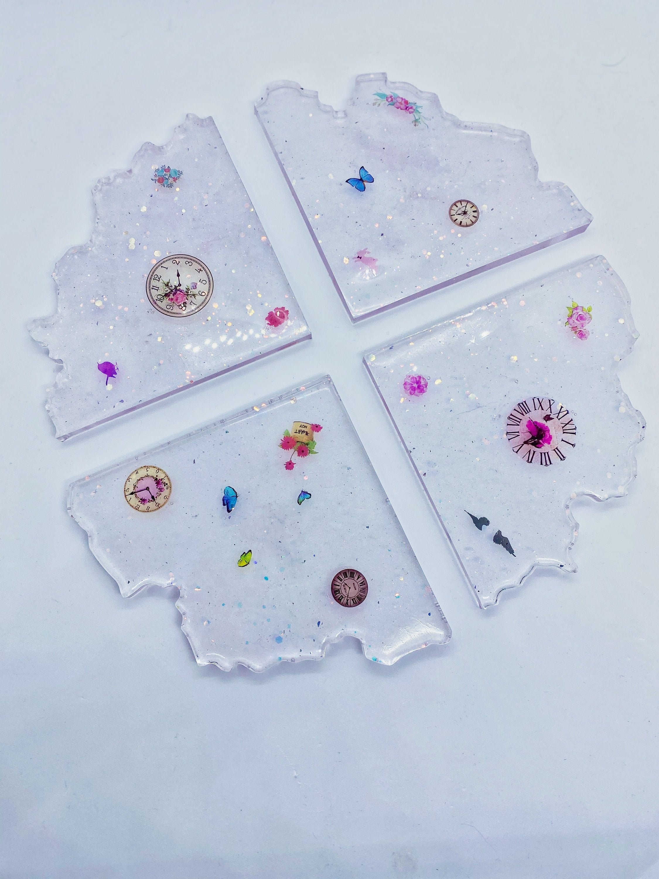 Buy Springtime Resin Coaster Set Gift Ideas Spring Resin Coasters ...