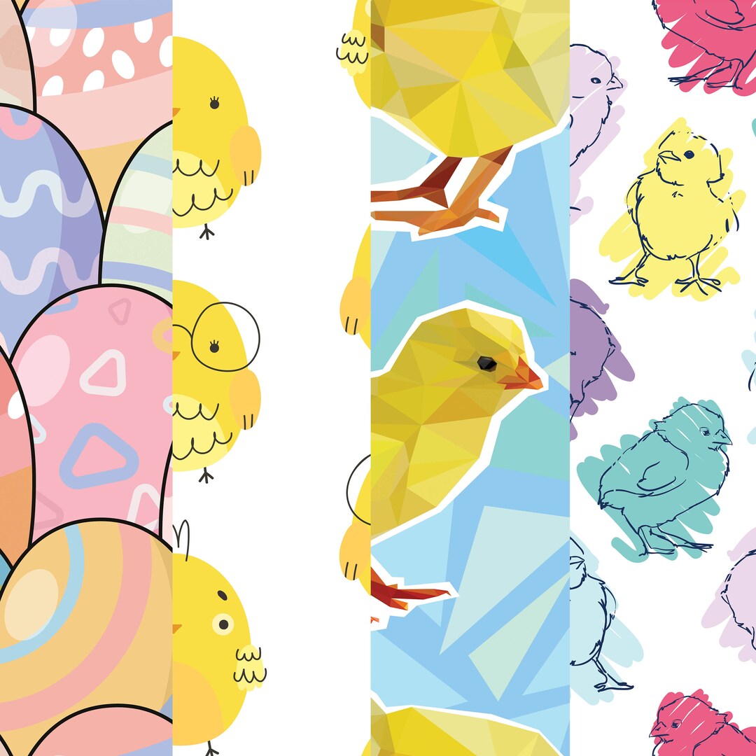 Easter Background Bundle Clipart Svg, Eps, Png & Jpg Cut Files for ...