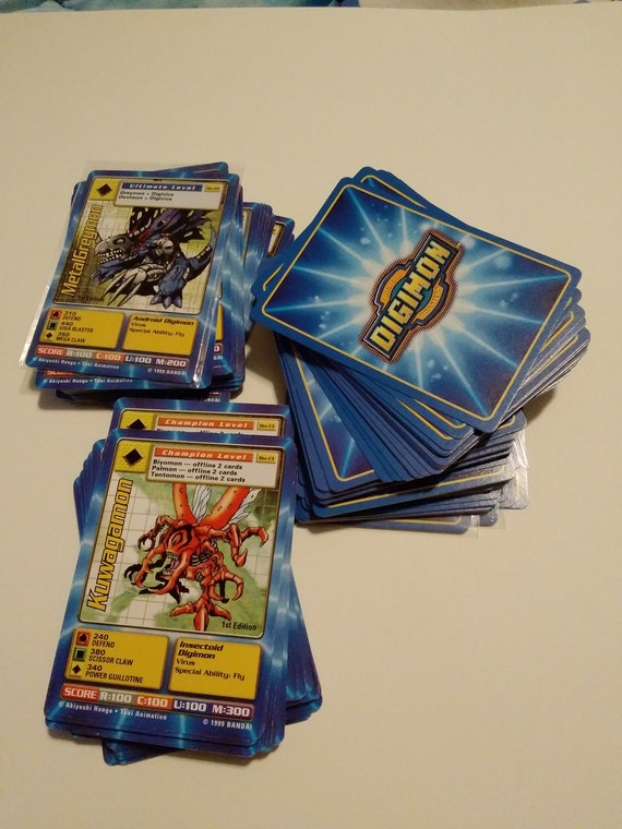 1999 Digimon Cards 1st Edition Original Vintage Pick Your | Etsy