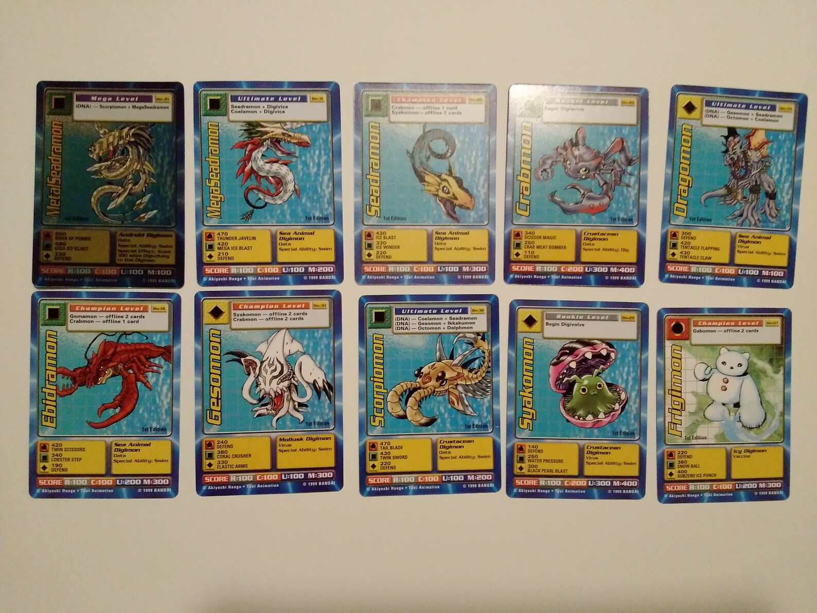 Vintage 1999 1st Edition Digimon 10 Card Lot Metalseadramon Etsy Vintage 1999 1st Edition Digimon 10 Card Lot Metalseadramon Etsy