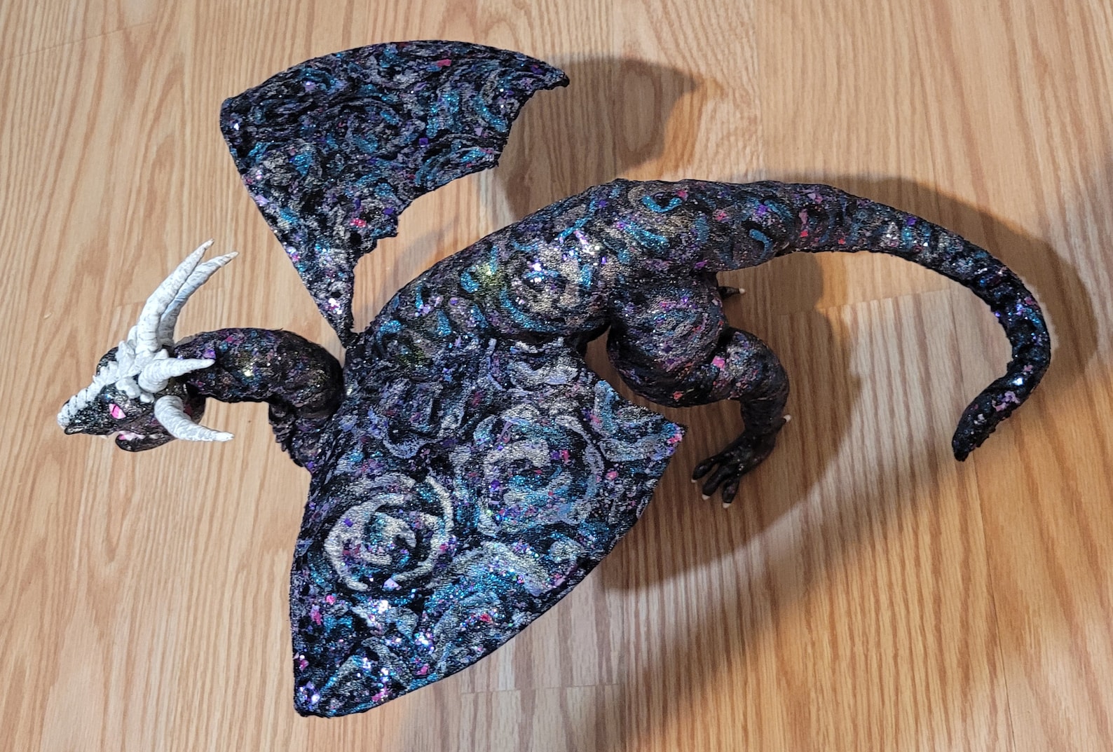 Galaxy Dragon Art Doll With Lights 22" Length - Etsy