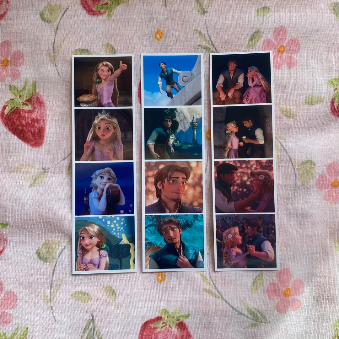 Tangled Razpunzel & Flynn Ryder Photobooth Strips - Etsy