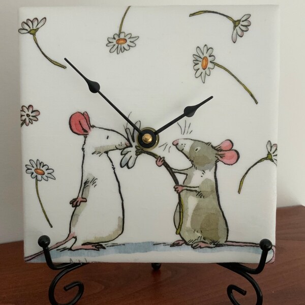 Cat and Mouse Clock - Etsy