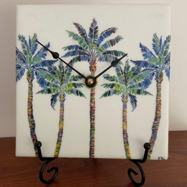 Palm Tree Clock - Etsy