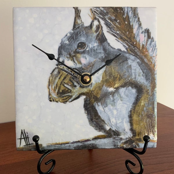 Squirrel Clock - Etsy