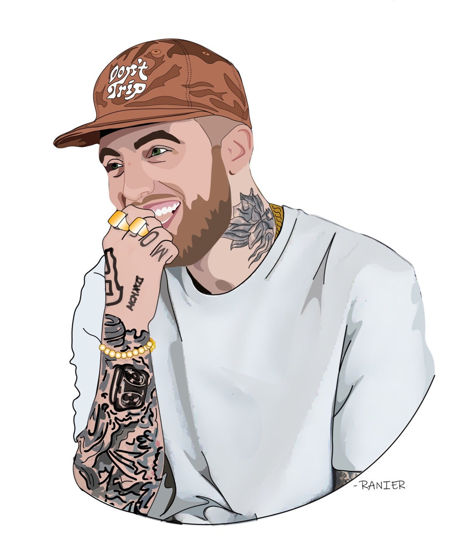 Mac Miller Art Print Digital Download Etsy
