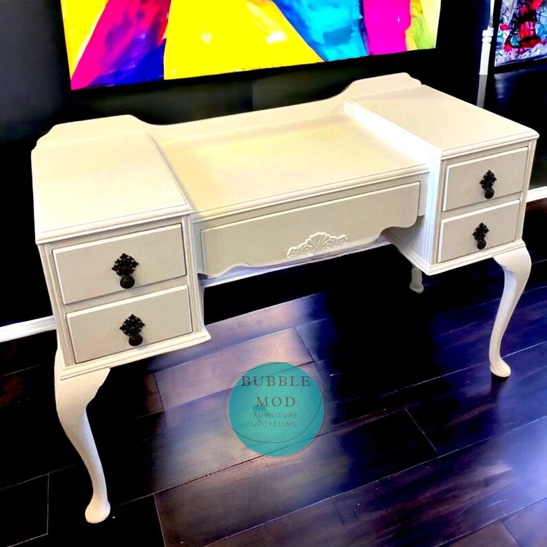 Queen Anne Dressing Table, Vintage Vanity - Etsy