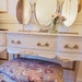 French Style Vanity Set: Vintage Ornate Dressing Table With Mirror ...