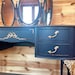 French Style Navy and Gold Dressing Table: Ornate Louis Vanity - Etsy