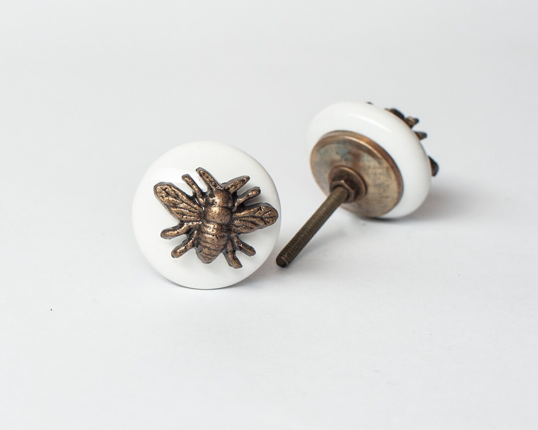 Vintage Bee Door Knob - Antique Bee Cabinet Knob - Insect Home Accessory - Luxury Hardware - Etsy